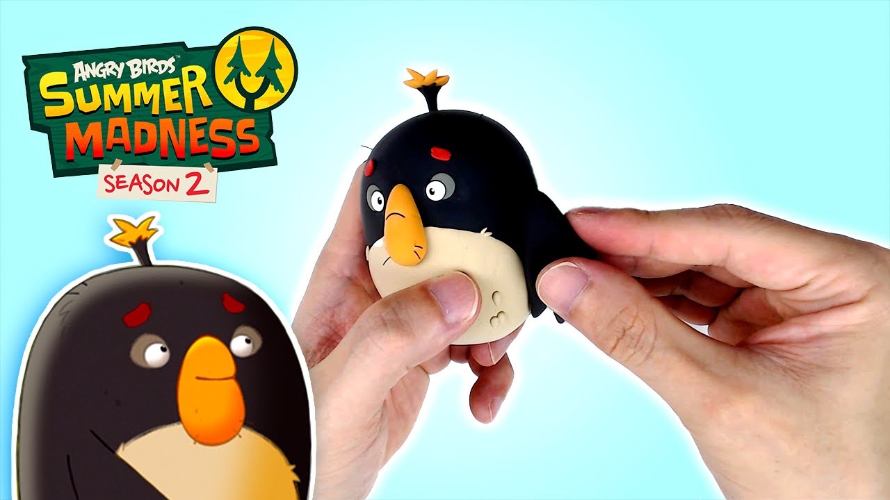 Squash Clay SCULPTS Angry Birds Summer Madness's Bomb - YouTube