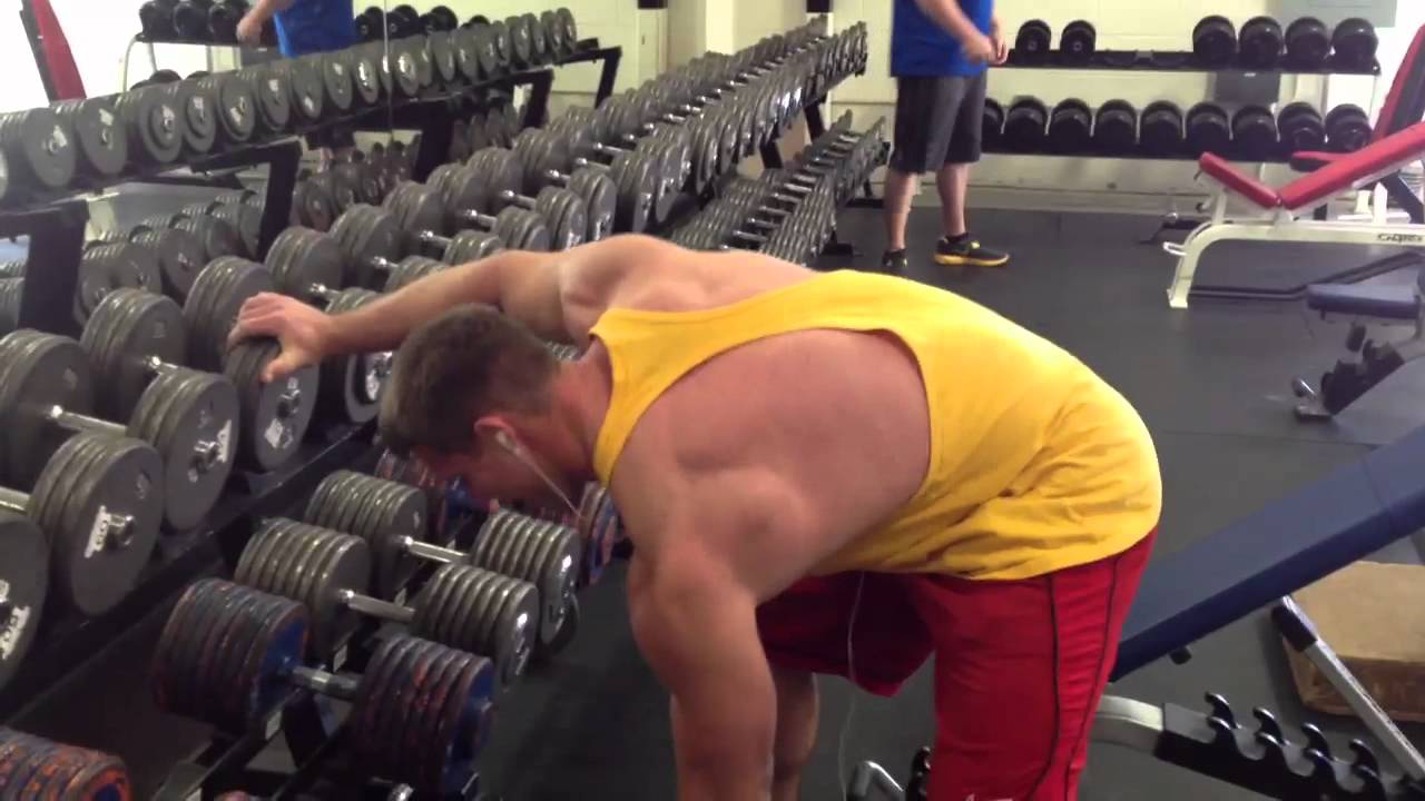 Dumbbell Rows at Armbrust Pro Gym - YouTube