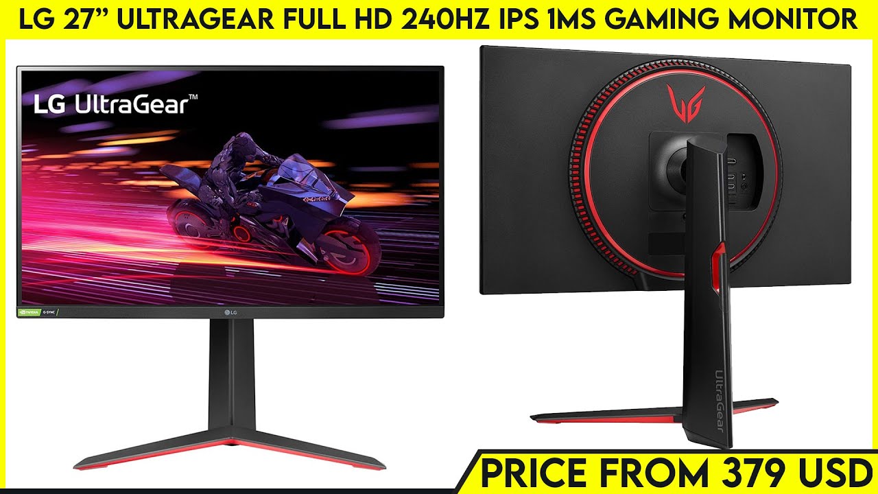 LG 27GP750-B 27-inch Full HD IPS Gaming Monitor Launched With 240Hz ...