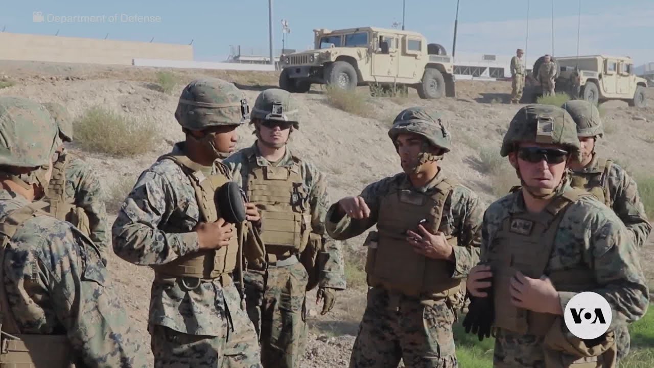 US troops sent to secure southern border - YouTube