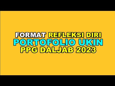Contoh Format REFLEKSI DIRI PORTOFOLIO UKIN PPG Dalam Jabatan - UKMPPG ...