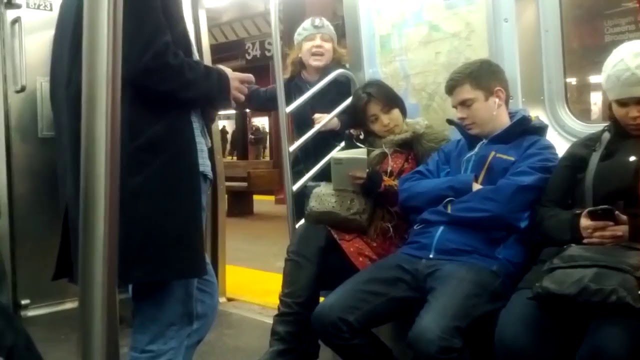 NEW YORK CITY SUBWAY CRAZY PEOPLE COMPILATION #4 REACTION - YouTube
