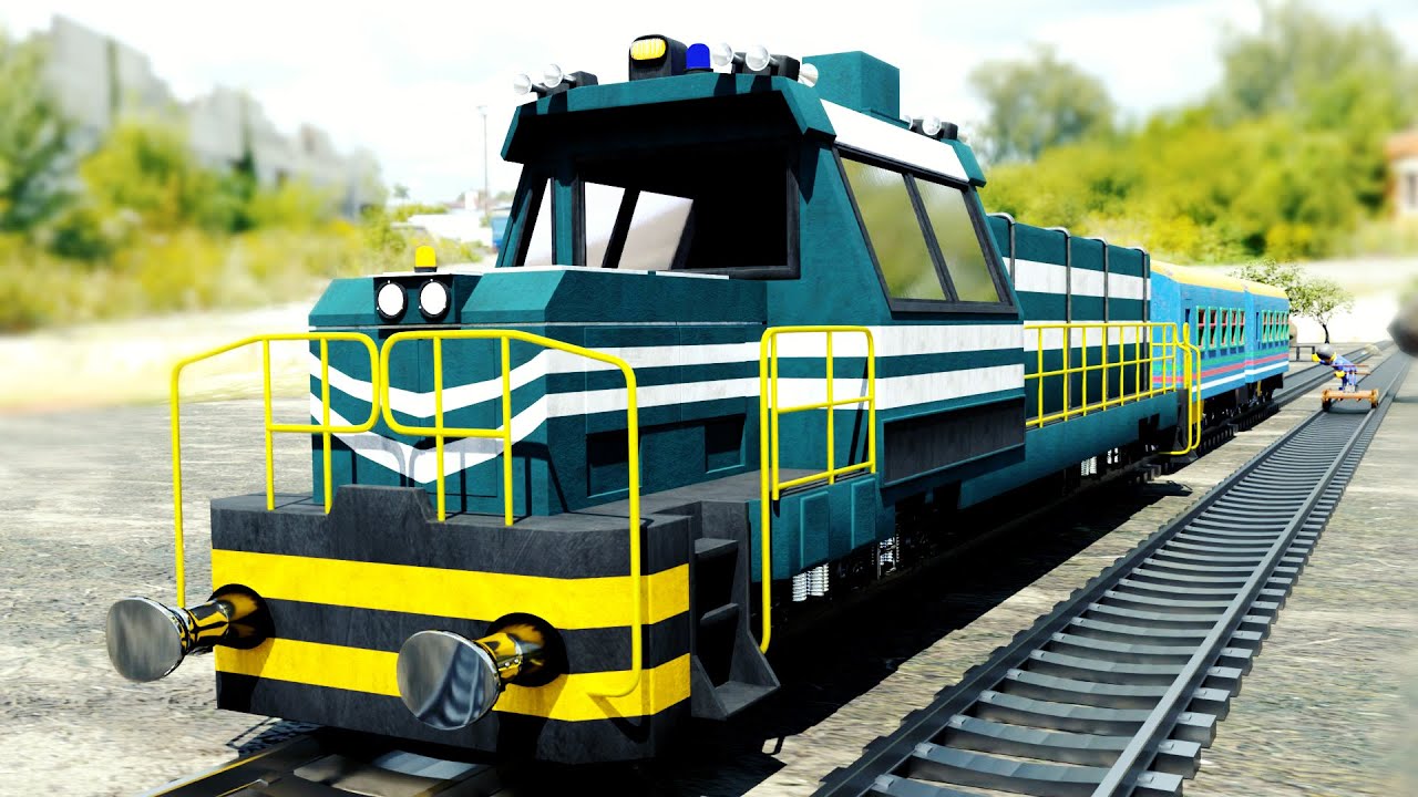 Lego Police Miss The Train cartoon - Lego Police Surprise - choo choo ...