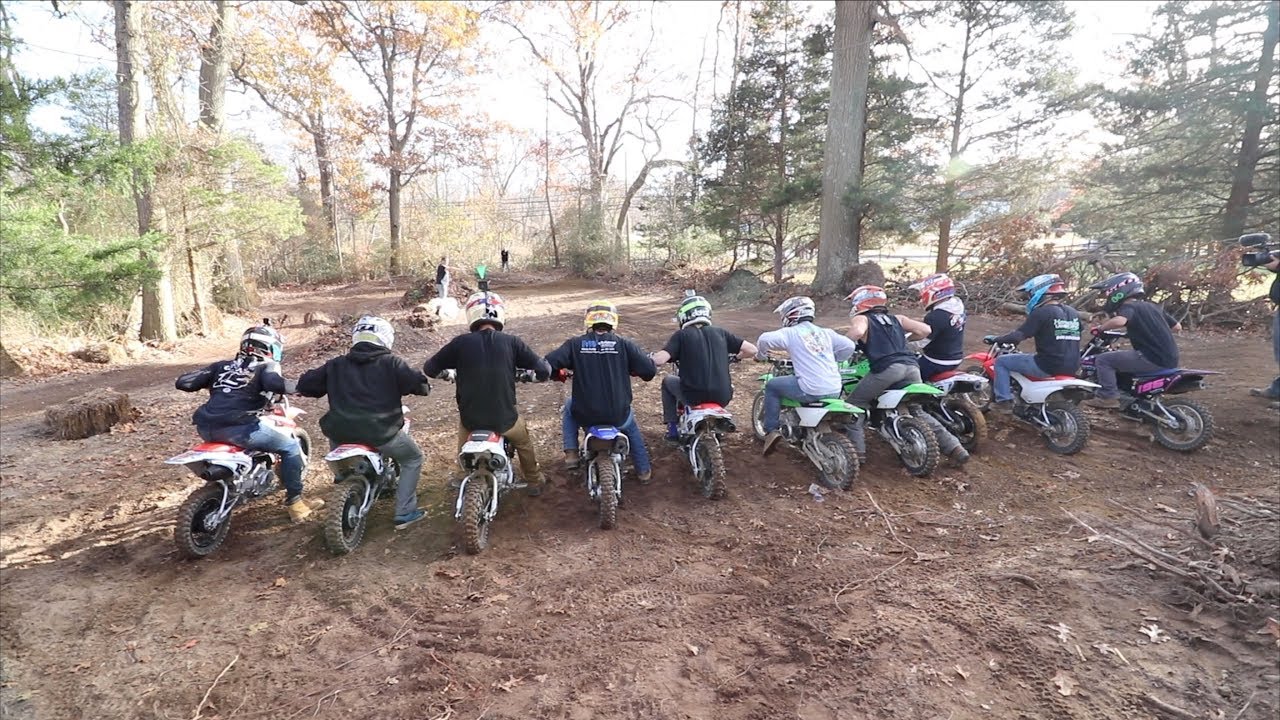 SICKEST BACKYARD PITBIKE RACE..EVER!! - YouTube
