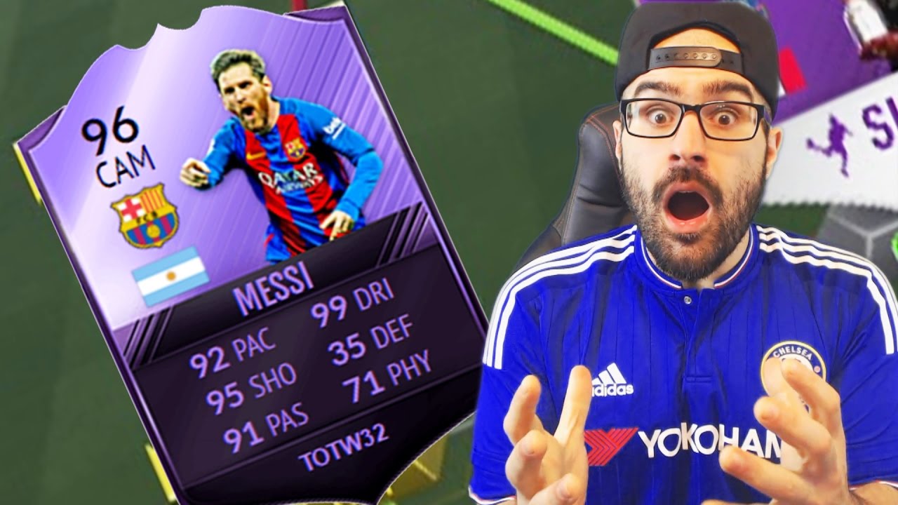 OMG WE GOT 96 MESSI HERO CARD!! FIFA 17 Ultimate Team - YouTube