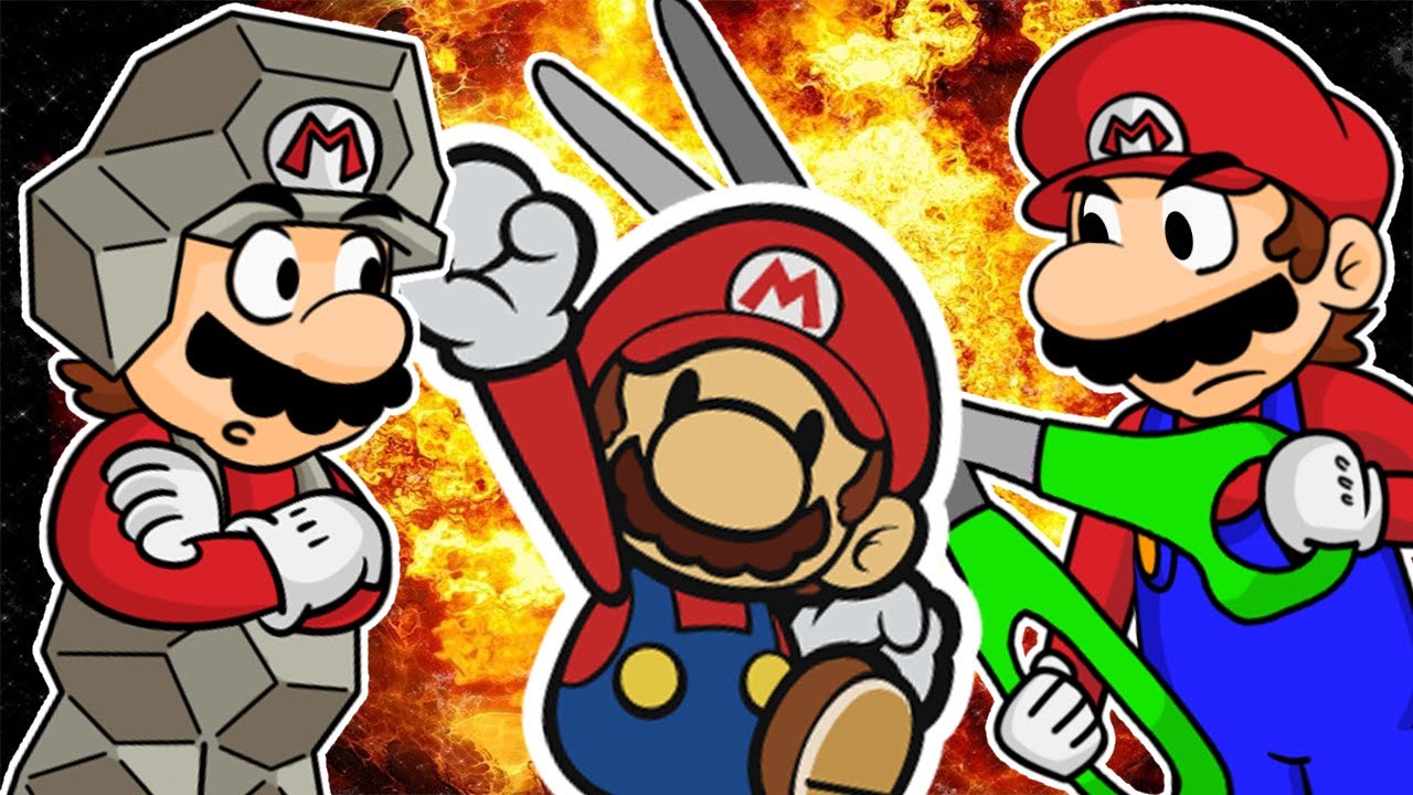 ROCK PAPER SCISSORS MARIO - YouTube