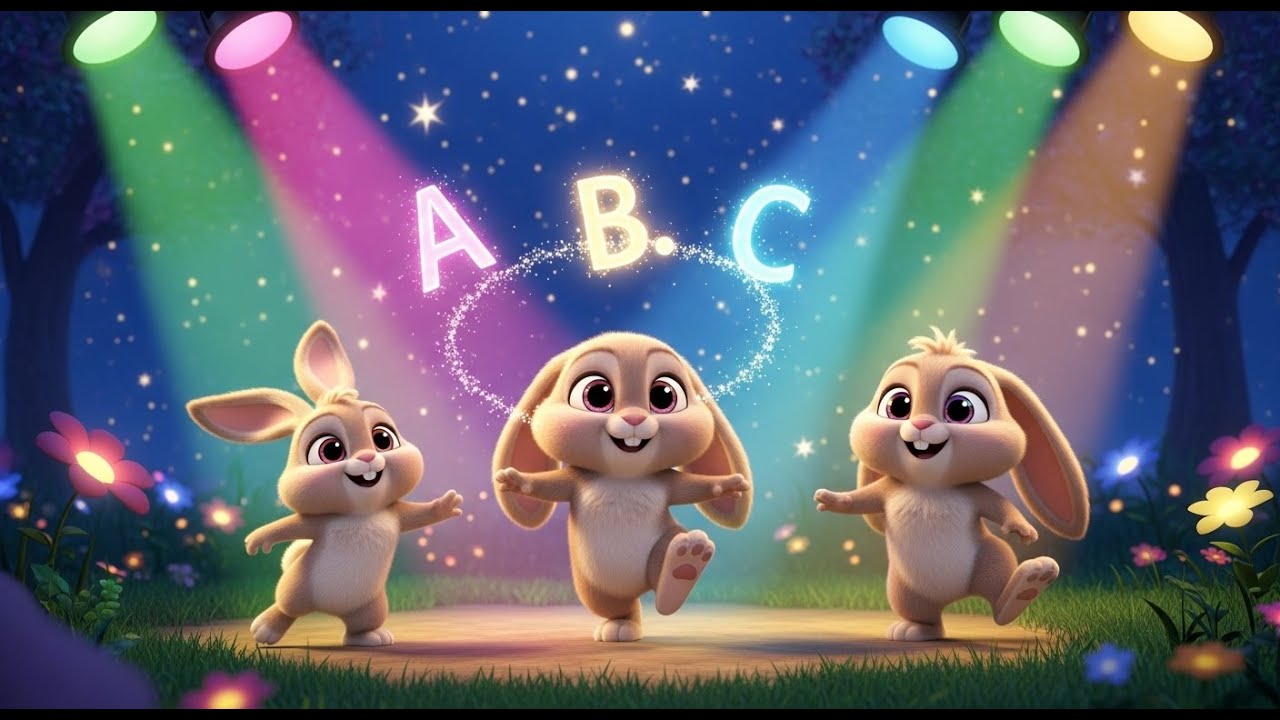 ABC Dance with Happy Bunnies 🐰🎶 | Fun Alphabet Song for Kids | Learn ...