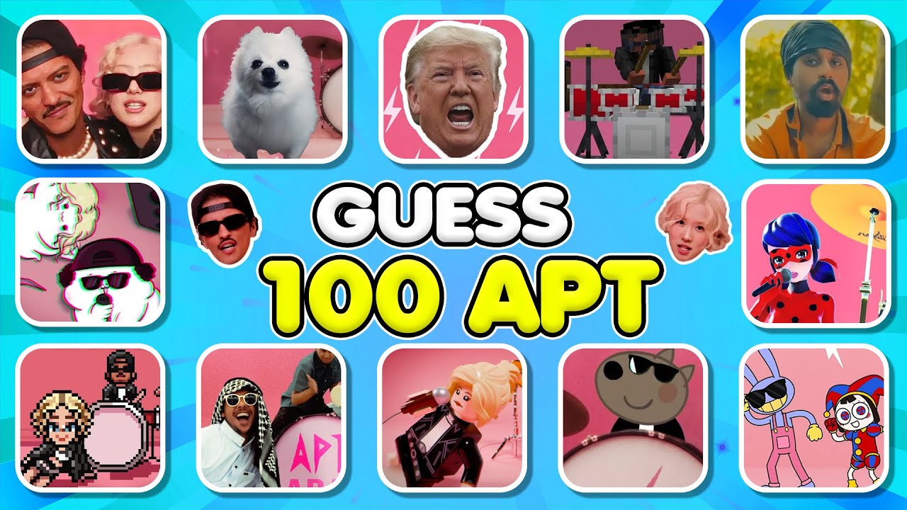 Guess 50 NEW APT Songs & Variants by Their Voice ~ ROSÉ & Bruno Mars ...