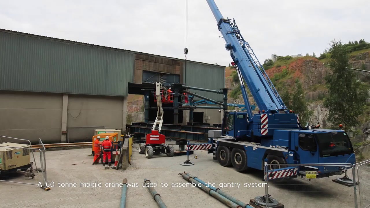 Croft Quarry Crusher Removal Timelapse - YouTube