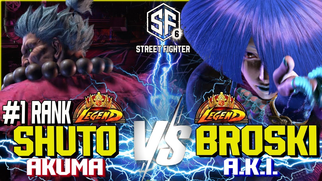SF6 Shuto (1 Ranked Akuma) vs Broski (AKI) SF6 High Level Gameplay ...
