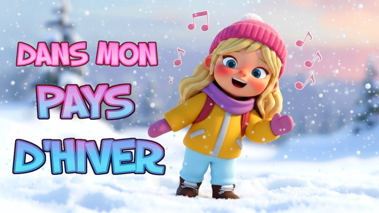Dans mon pays d'hiver ️ Comptine pour les petits 🎵 Clip et paroles ...