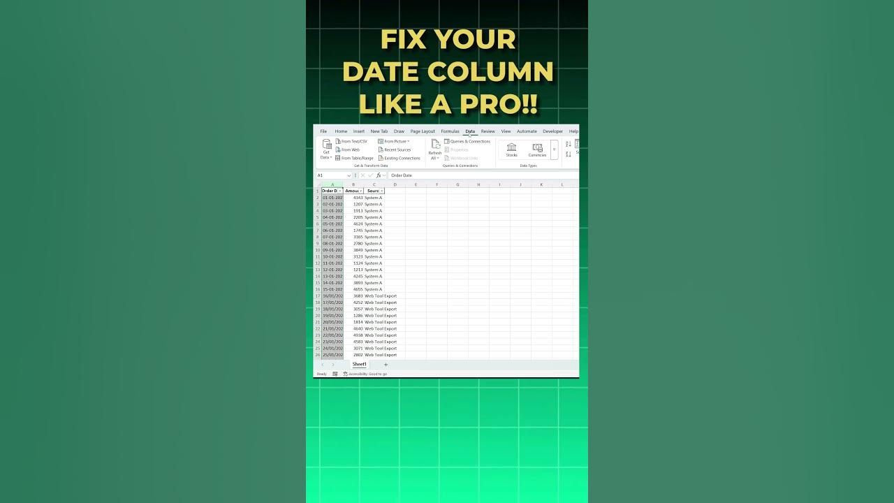 Why Excel Date Format Won’t Change (And the REAL Fix!) - YouTube