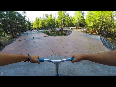 SECRET HIDDEN SKATEPARK IN FOREST ON CUSTOM PRO SCOOTER! - YouTube