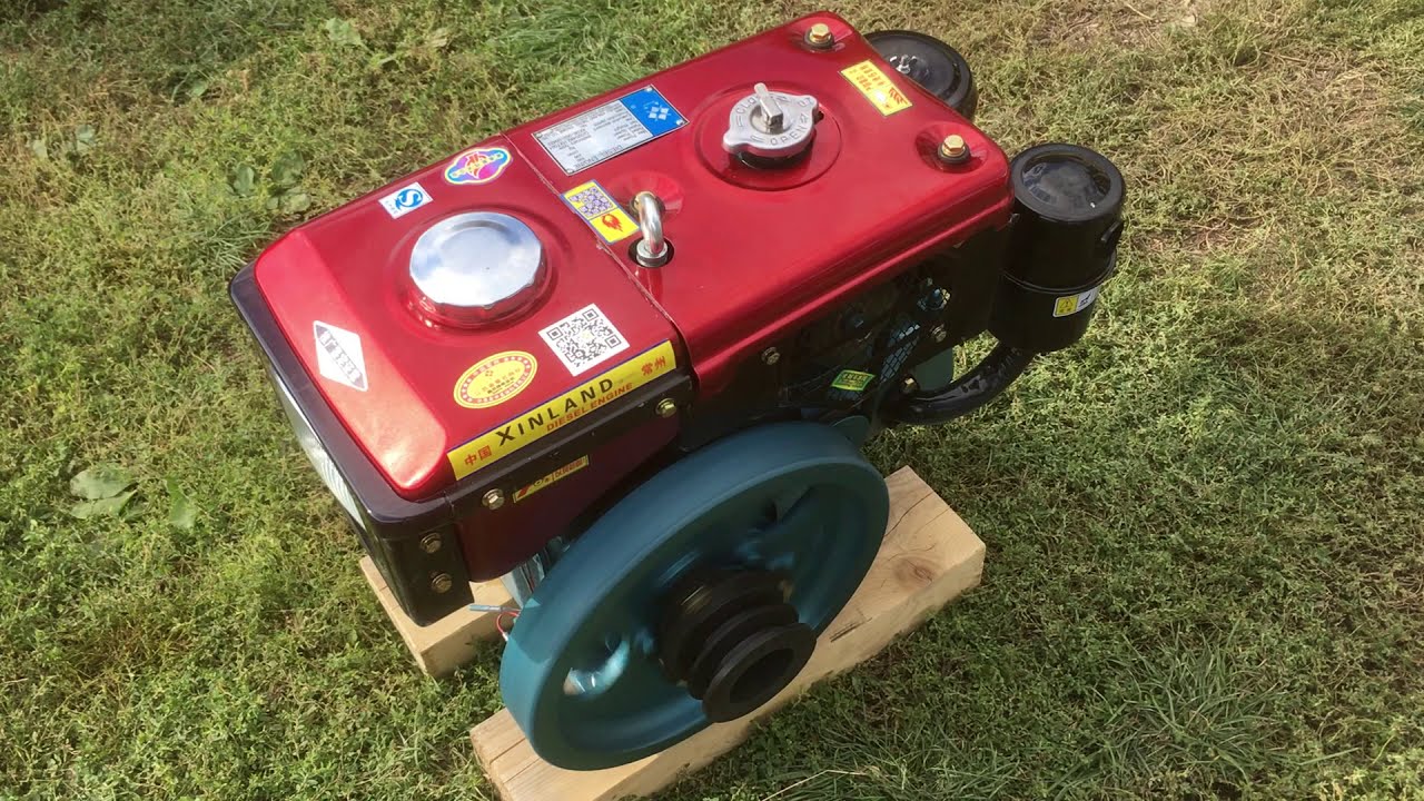 R175 Chinese single cylinder diesel engine - YouTube