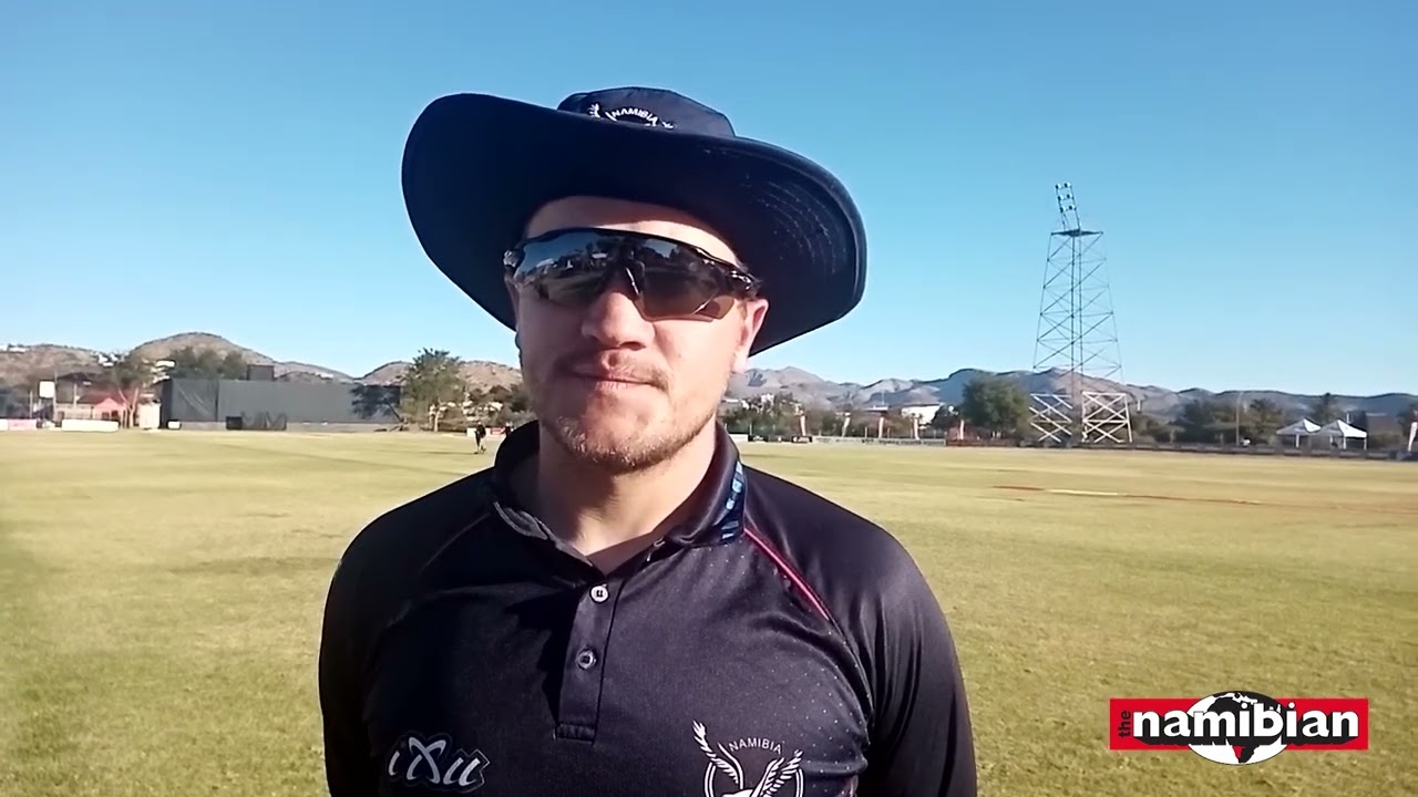 Nicol Loftie-Eaton on Namibia's 162-run win against Hong Kong on 09.06. ...