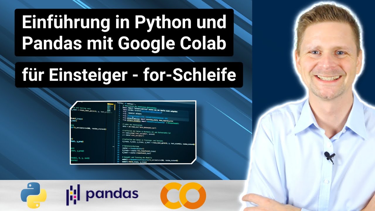 Datenanalyse mit Python & Pandas für Anfänger: for-Schleife | #6 - YouTube
