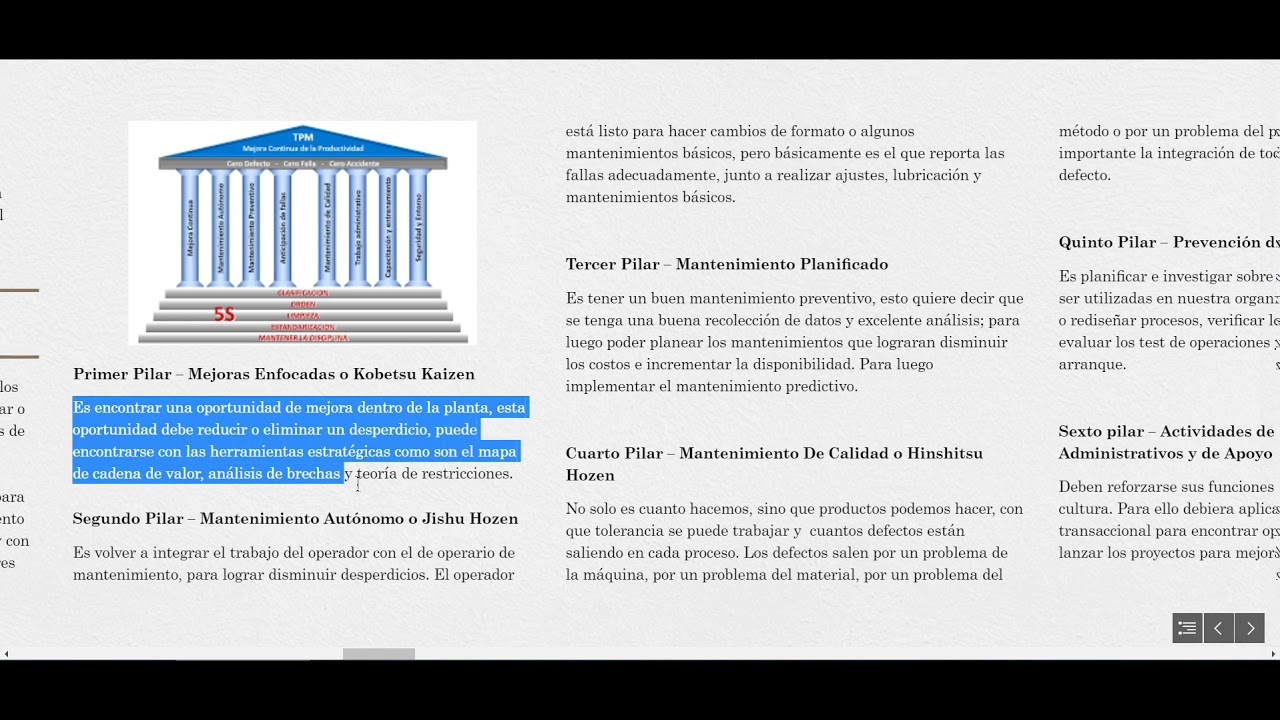 22 Los 8 pilares del TPM - YouTube