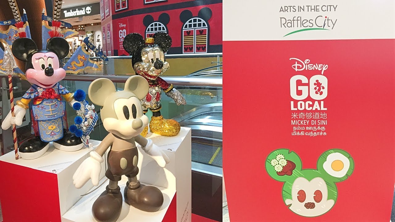 Disney Go Local - Singapore Themed Mickey Mouse at Raffles City - YouTube