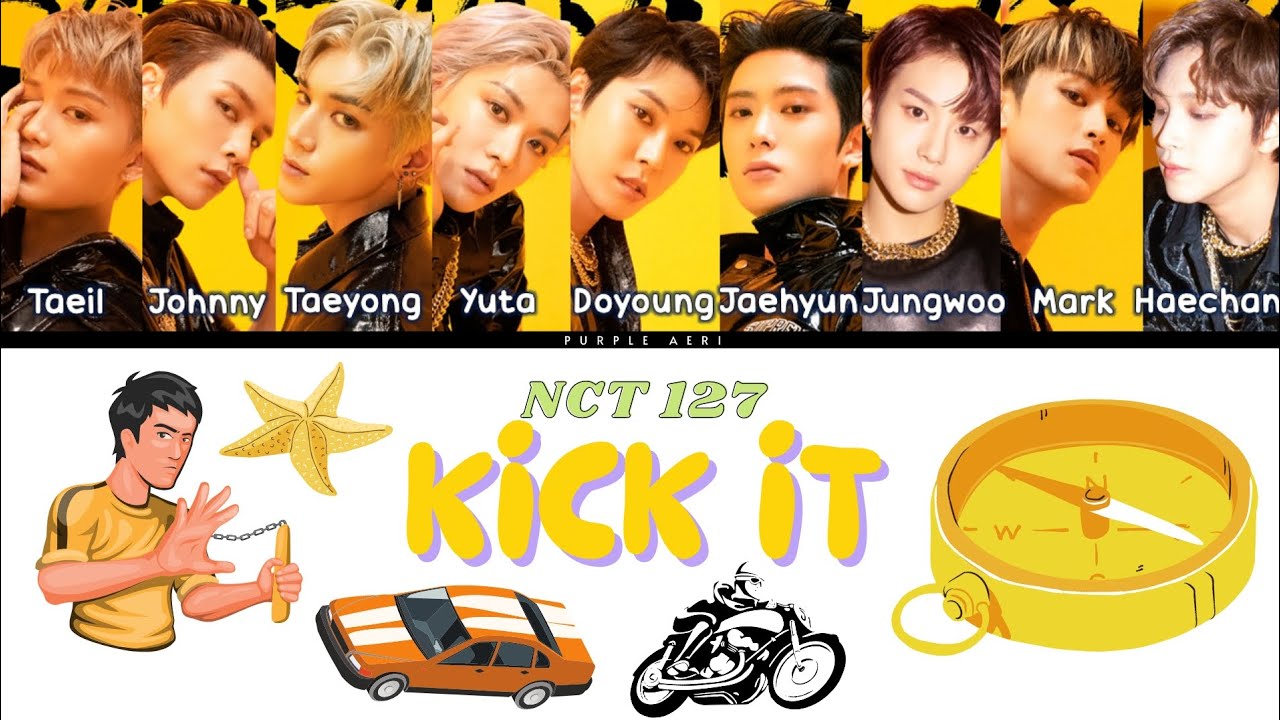 KICK IT 영웅 英雄 - NCT 127 (엔시티 127) - COLOR CODED LYRICS - ROMANIZATION ...