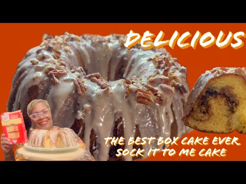 Sock it  to me cake made from a box absolutely delicious