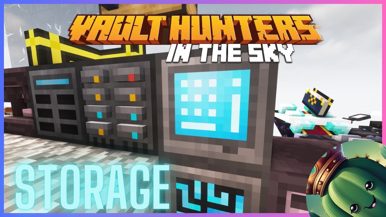 I FINALLY GOT A STORAGE SYSTEM IN SKY VAULTS PLUSSS - YouTube