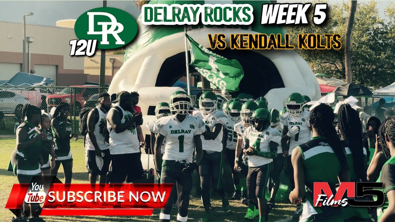 🔥🏈Week 5 AYFL 12u Kendall Boys&Girls Club Kolts vs Delray Rocks🔥 - YouTube