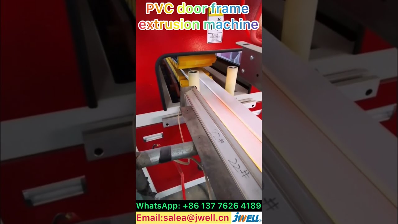 PVC door frame extrusion machine 5———0086 137 7626 4189 - YouTube