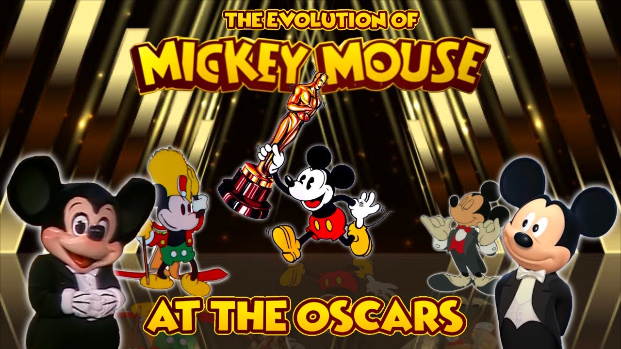 The Evolution of Mickey Mouse at The Oscars | Mickey Mouse History ...