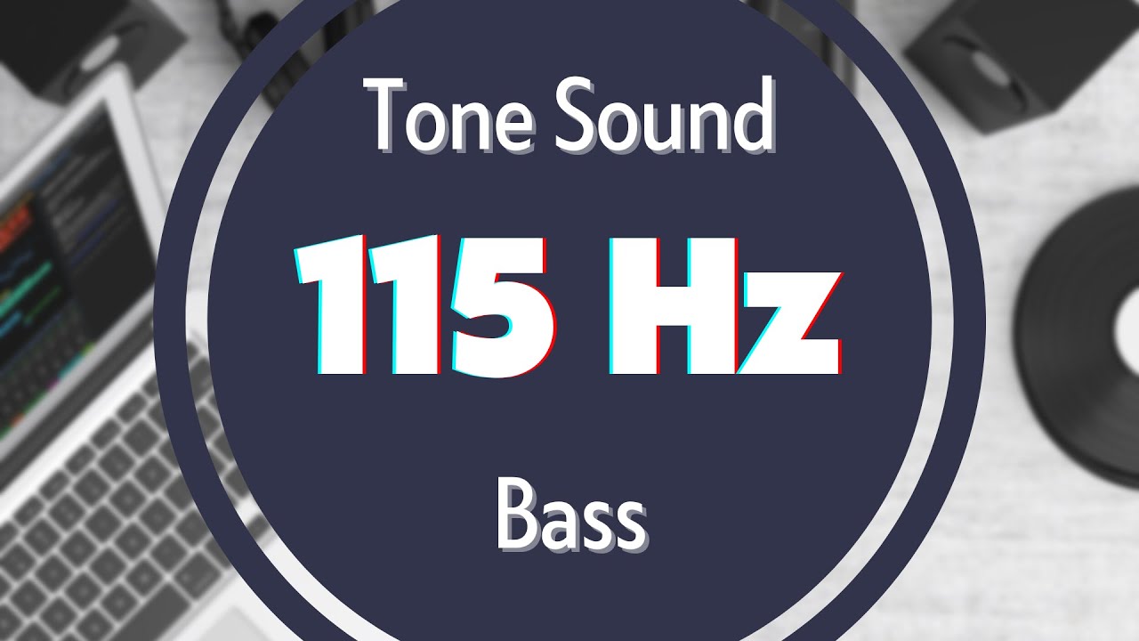 115 Hz Clear Bass Sound. Tone Audio Signal. Sine Waveform - YouTube