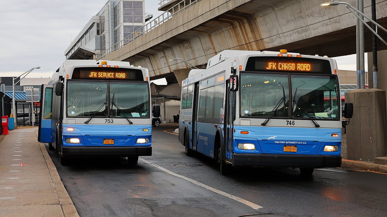 (Rockaways Subway Shuttle) MTA/PANYNJ JFK Airport Buses 3 - YouTube