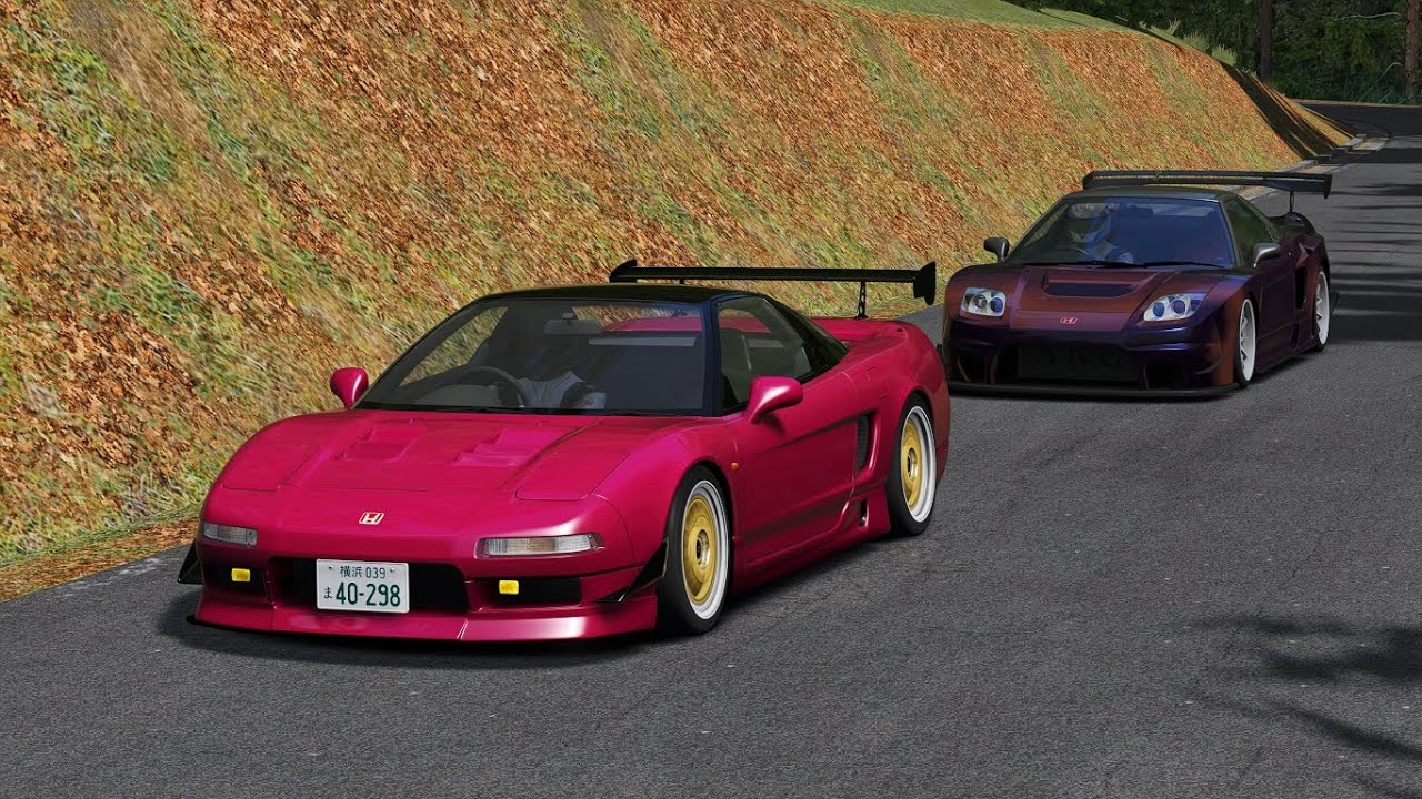 Touge Battle Honda NSX NA1 Advance Spec VS Honda NSX R NA2 Sorcery Spec ...