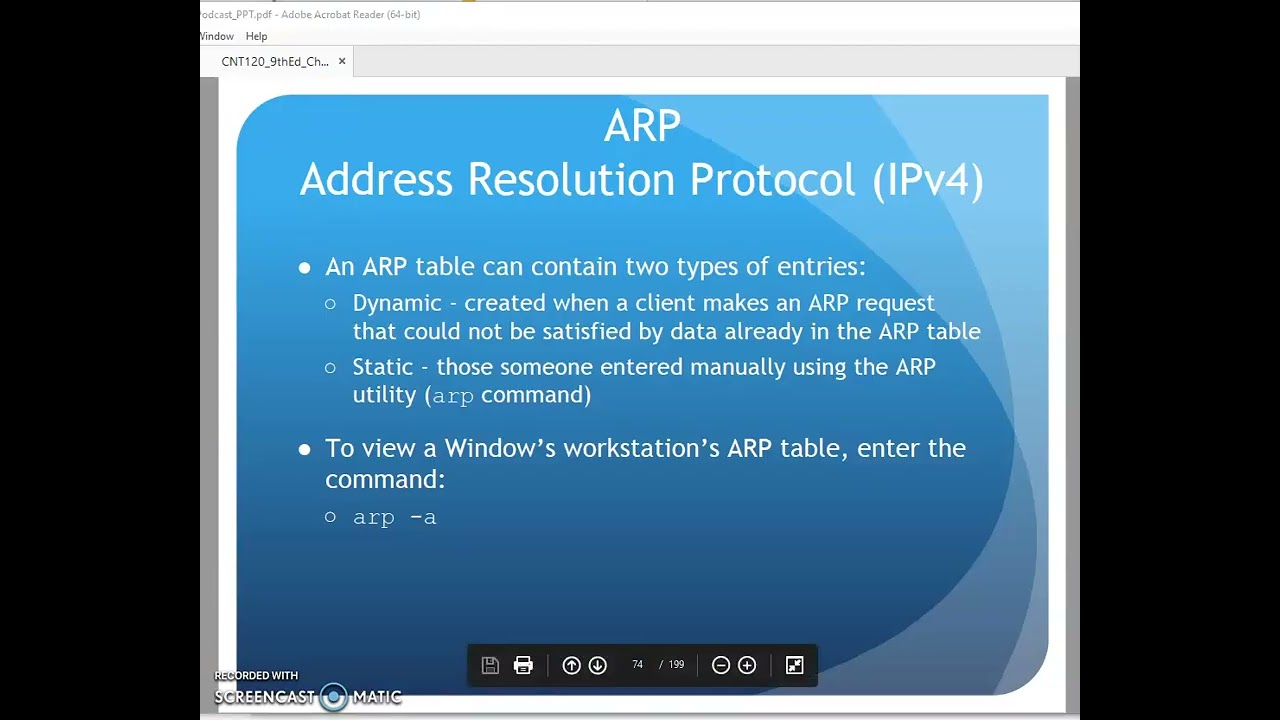 CNT120 9ed Chap4 5 ARP NDP - YouTube
