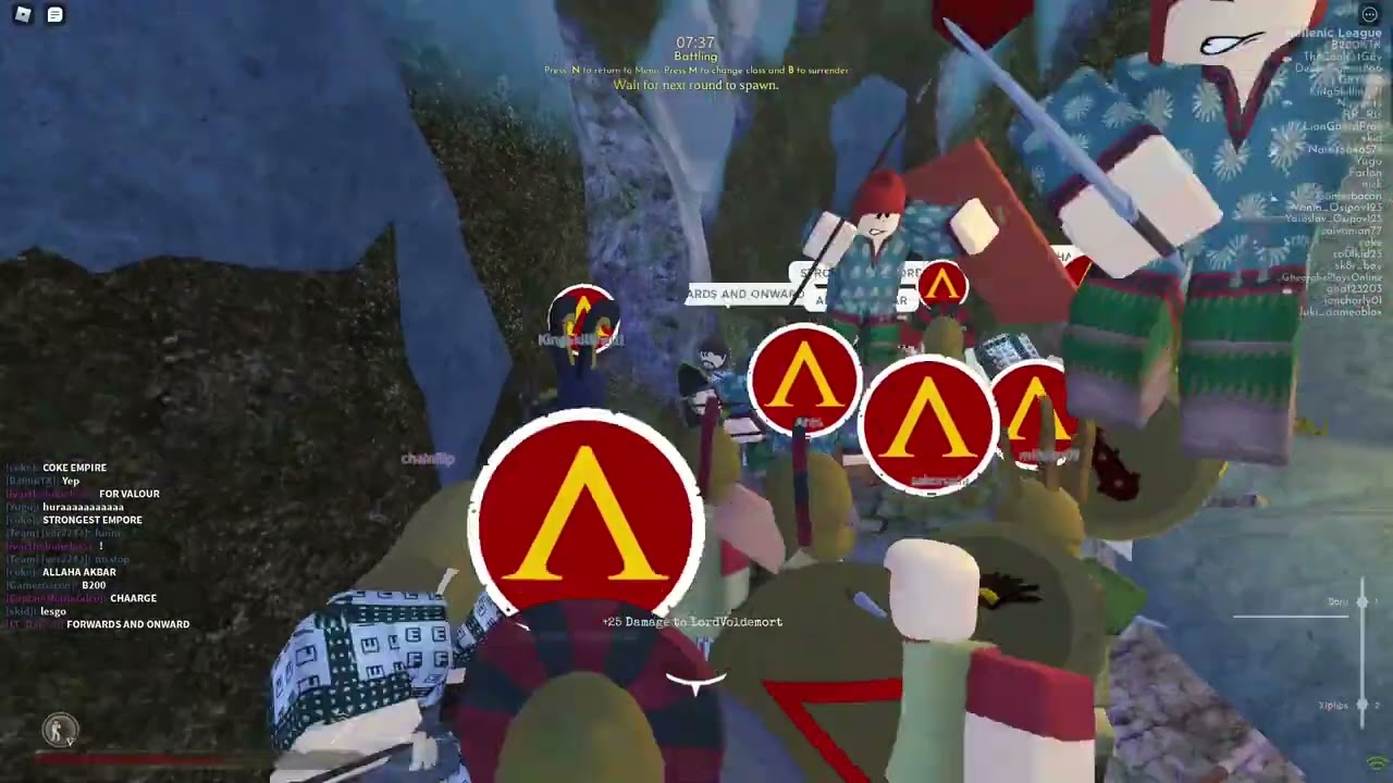 Epic Battle of Thermopylae on Roblox Bleeding Blades - YouTube