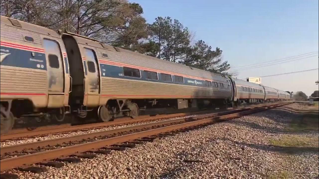 Amtrak P089 SB Engine 339 Florence SC - YouTube