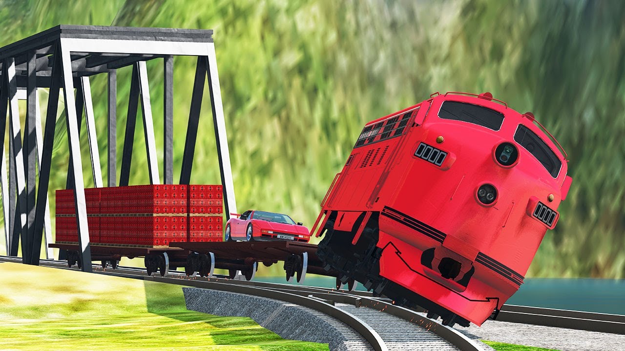 Fast Delivery of Supercars by Train - Cool Crashes - YouTube