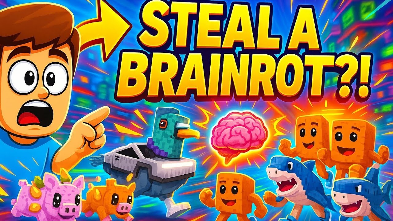 GAME PALING ABSURD di ROBLOX 🤯🧠 | STEAL A BRAINROT ‼️ - YouTube