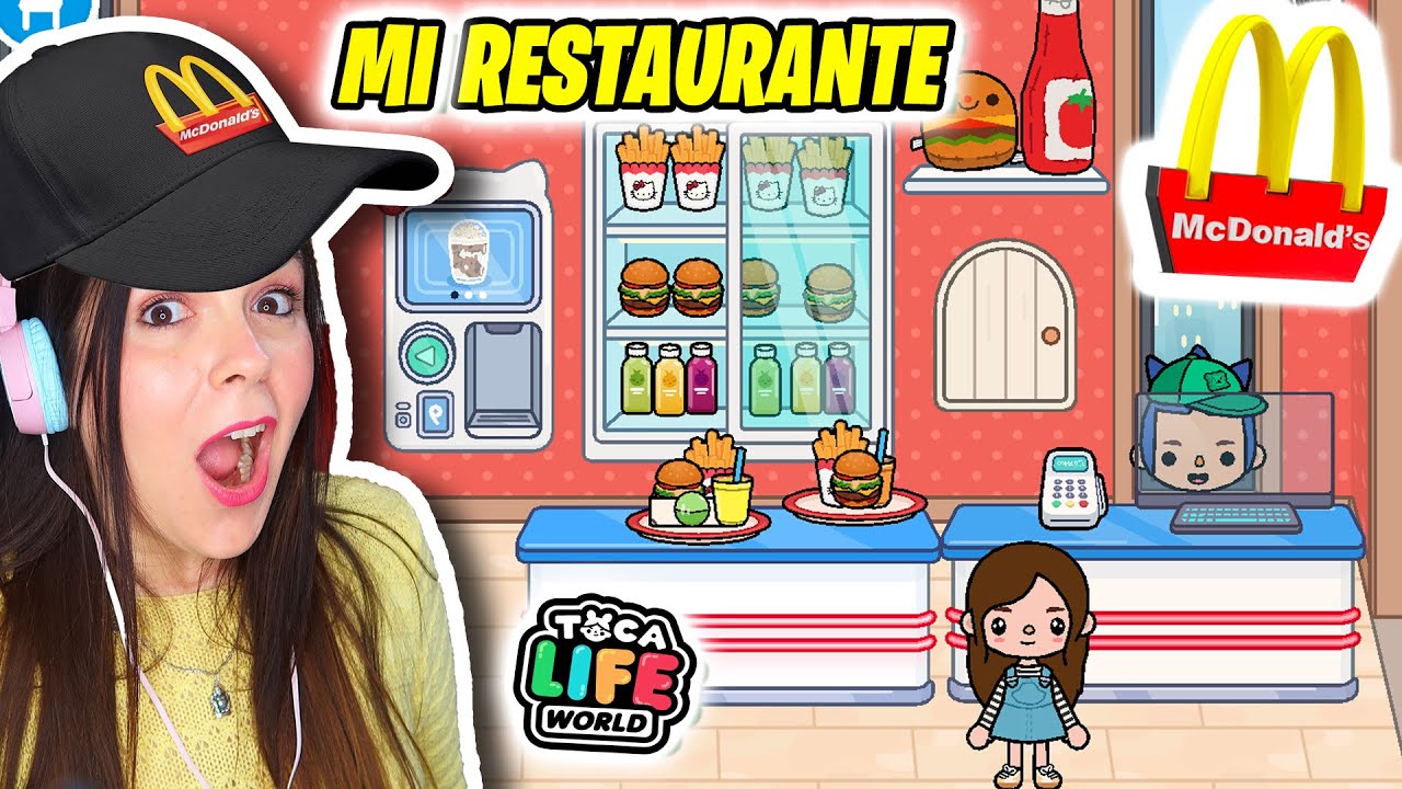CÓMO HACER una HAMBURGUESERÍA McDONALD'S en TOCA LIFE WORD - YouTube