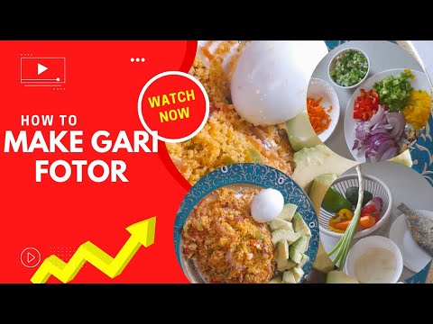 HOMEMADE GARI FOTOR | Gari Jollof recipe - YouTube