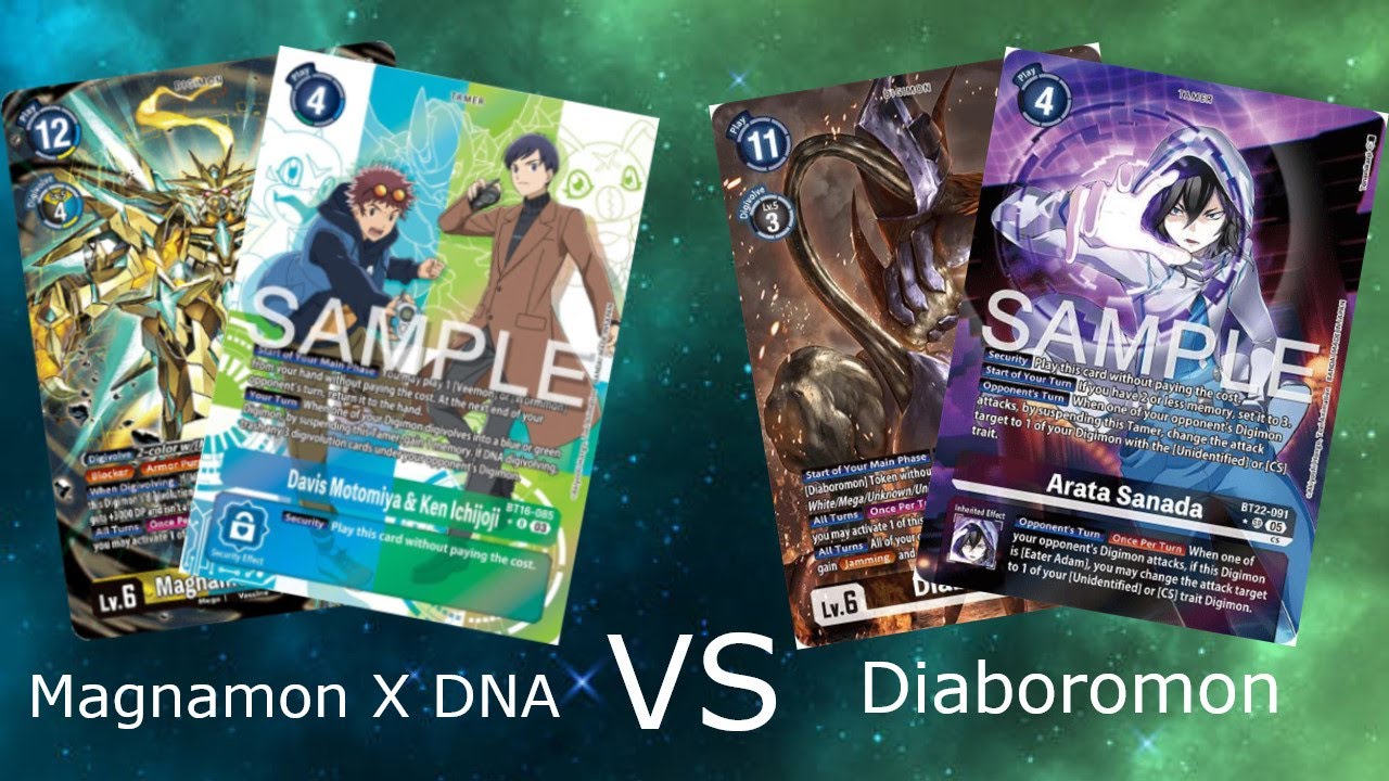 Magnamon X DNA vs Diaboromon | Digimon TCG Match BT22 - YouTube