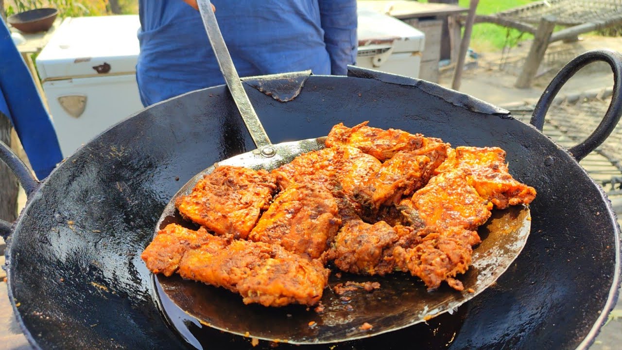 Sindh River Fish l Fish Fry Recipe l Pakistan Travel Dera Ghazi Khan ...