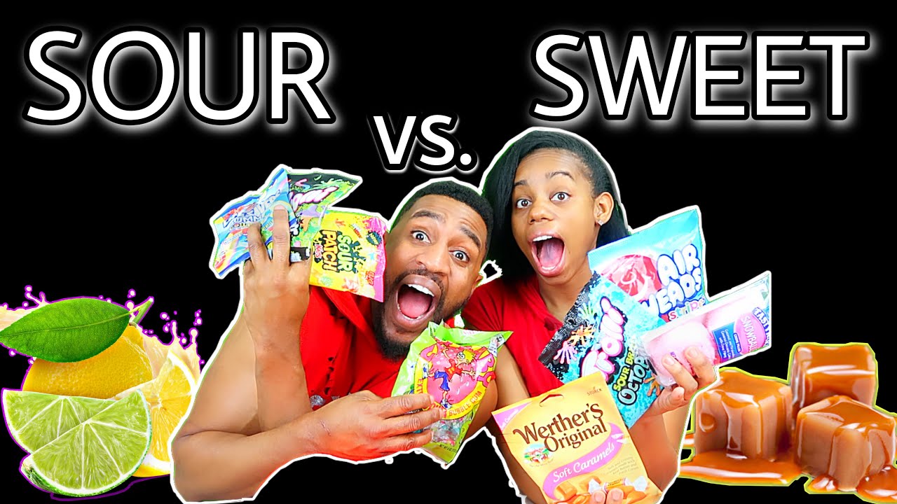 SOUR VS SWEET FOOD CHALLENGE! - YouTube