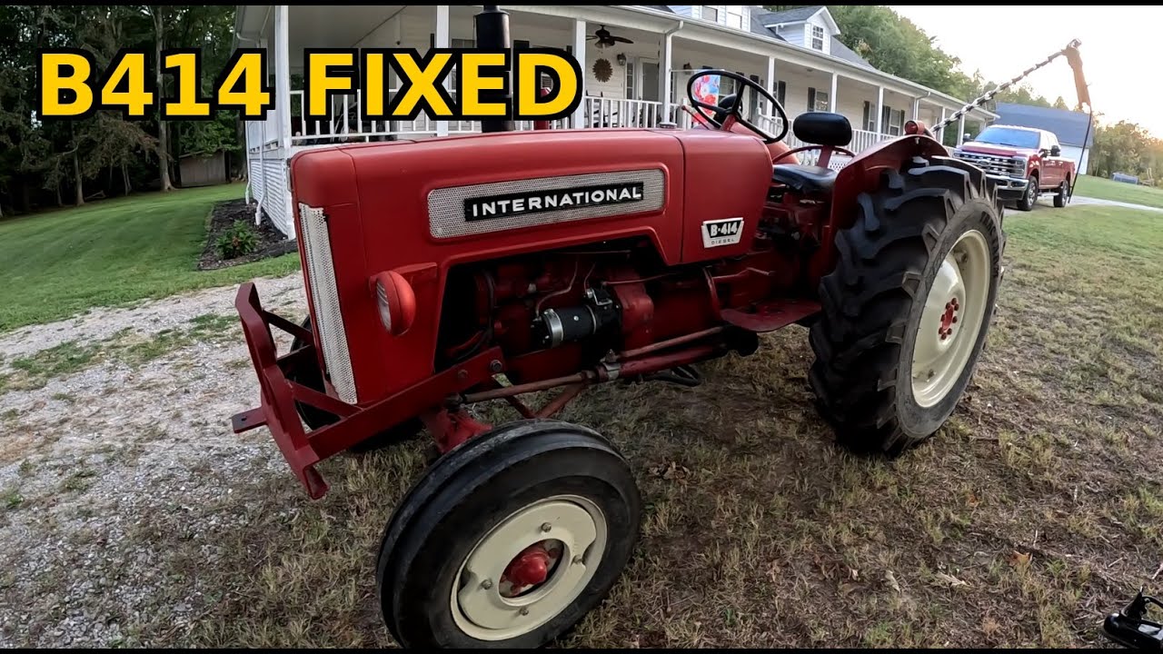B414 International Tractor Repair - YouTube