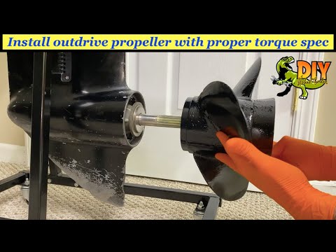Install outdrive propeller the right way - DIY - YouTube