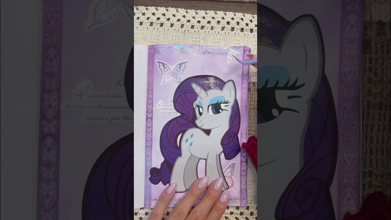 Rarity Scrapbook | My Little Pony 💜 #rarity #mylittlepony #asmr # ...