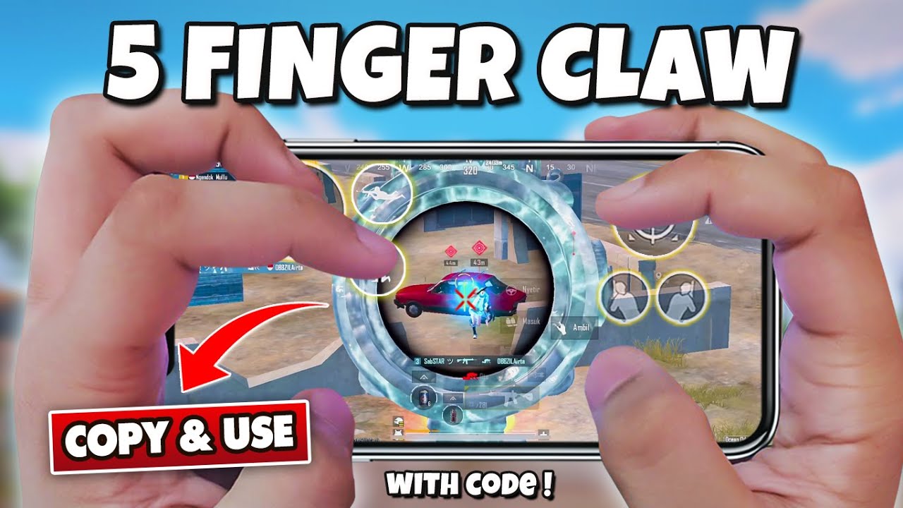 CARA SETTING KONTROL LAYOUT PUBG MOBILE | LAYOUT 5 JARI PUBG MOBILE ...