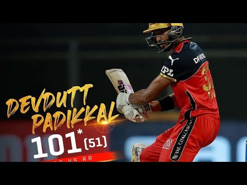 DEVDUTT PADIKKAL FIRST IPL CENTURY iPL2021 - YouTube