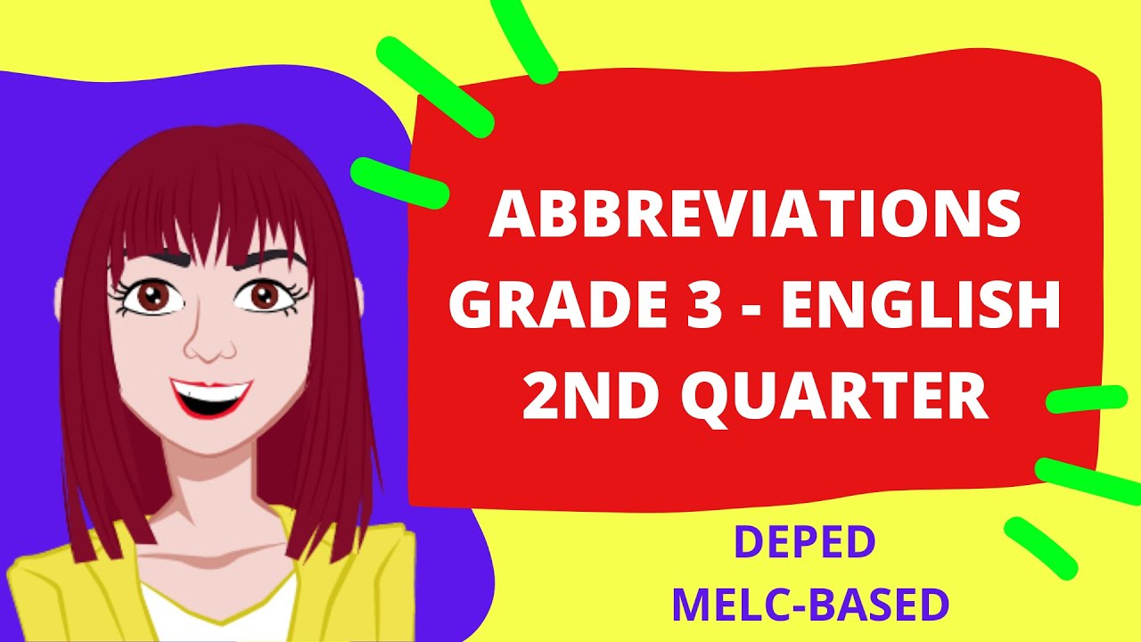 ENGLISH 3 ABBREVIATION grade3 abbreviation deped YouTube english-3-abbreviation-grade3-abbreviation-deped-youtube