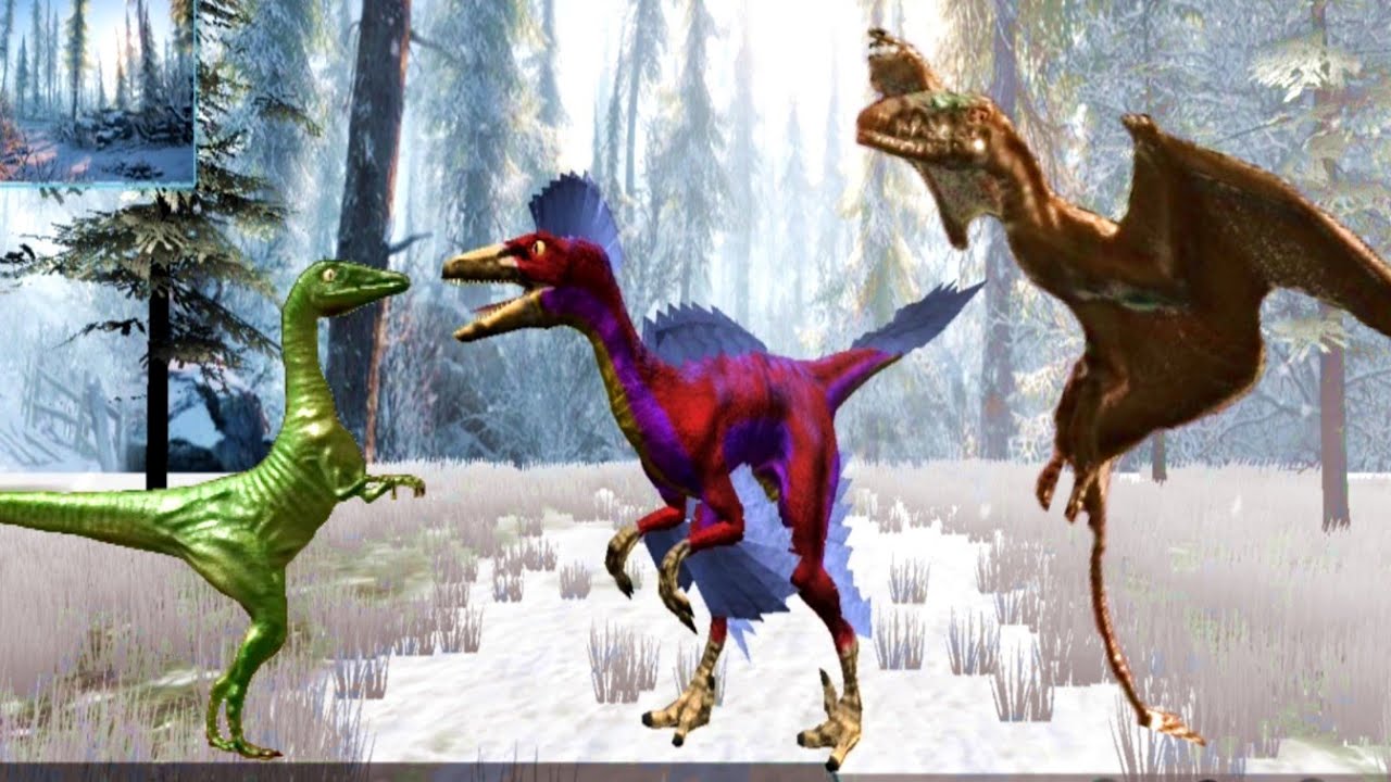 Troodon vs Compsognathus and Dimorphodon - Troodon Simulator- Android ...