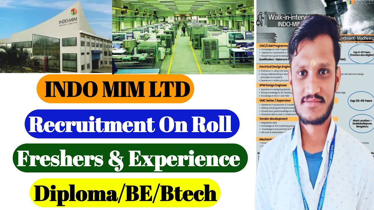 Aerospace Company jobs | INDO -MIM Limited Recuiremet | CNC/VMC Machine Operator Jobs | Engineer ...