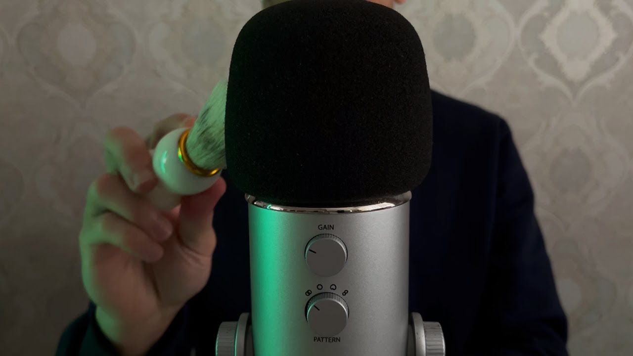 ASMR Mic Scratching, Slow Mic Brushing with Cover, Rubbing, Brain ...